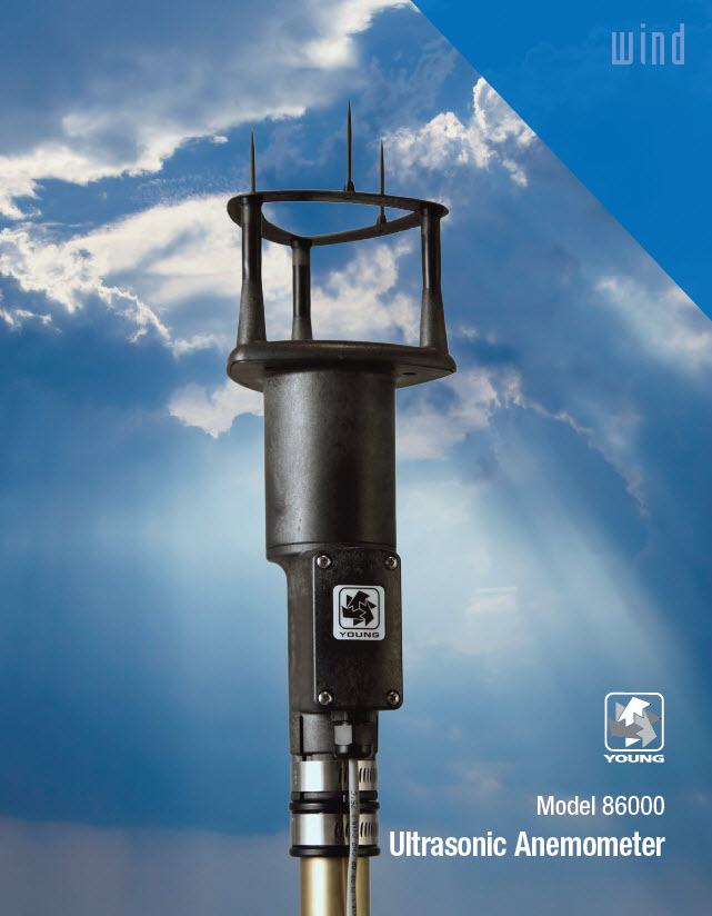R. M. Young Company :: 产品 :: 超声波风速风向仪 - 型号 86000